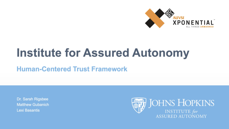 Video: IAA Human-Centered Design Team at AUVSI Xponential 2021 - Johns ...